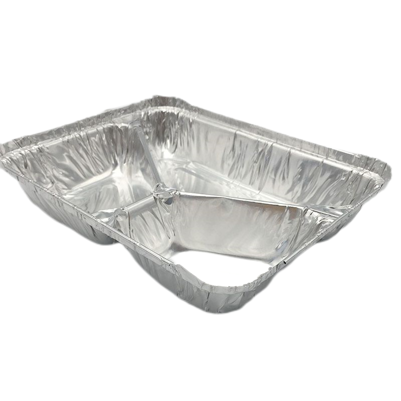 3 Compartment Rectangular Disposable Aluminum Foil Pan from China ...